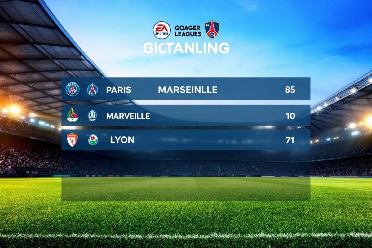 Ligue 1 standings : PSG dominates as Marseille and Lyon battle for ...